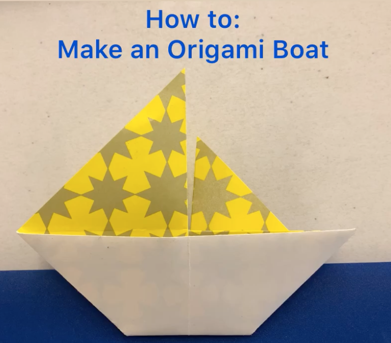 Creating an origami boat: Medium difficulty - Boothbay Sea and Science ...